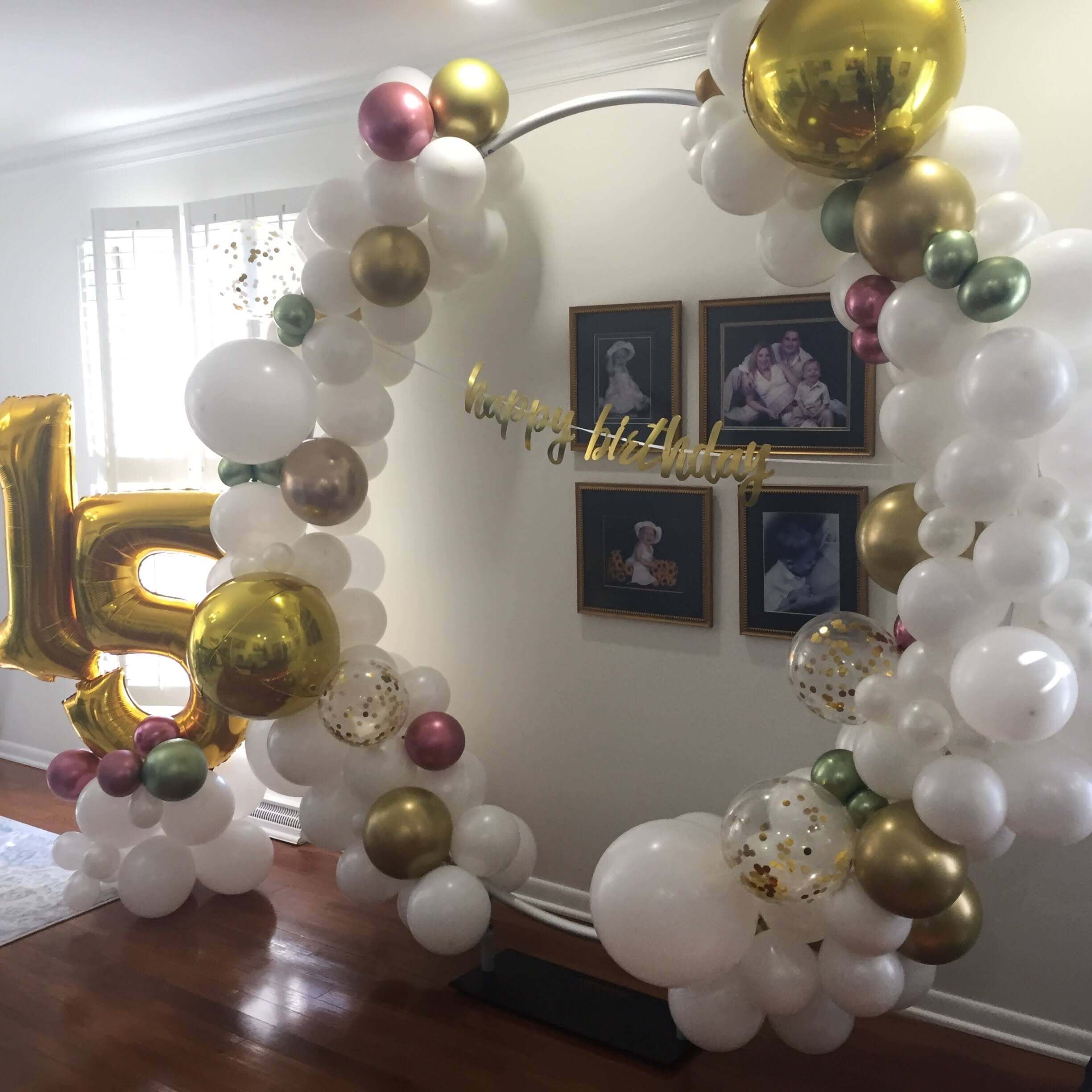 Standard Birthday Balloon Setup in Gatlinburg